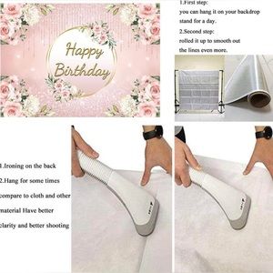 Party Supplies | Rose Gold Floral Birthday Backdrop | Poshmark